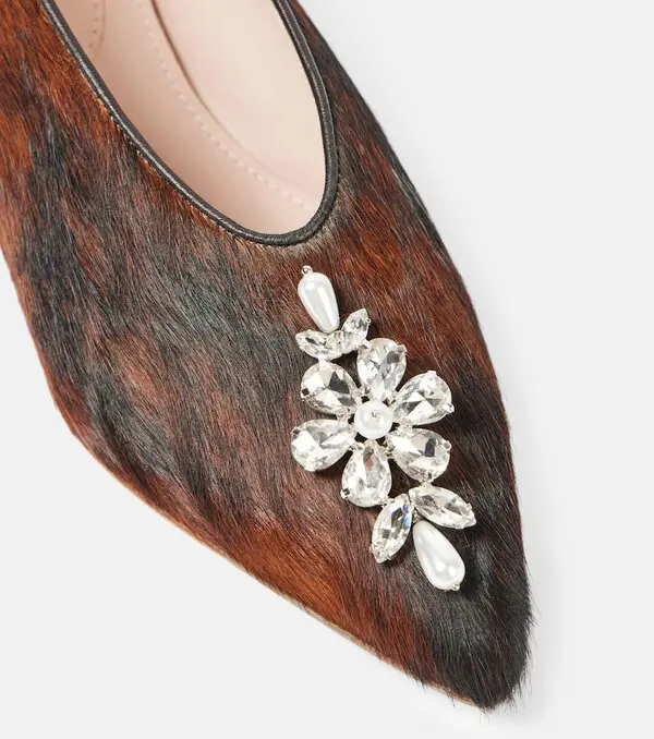 Simone Rocha Embellished Ballet Flats