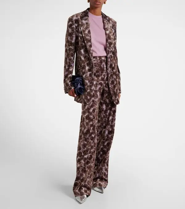 Dries Van Noten Pantera Straight Leg Pants