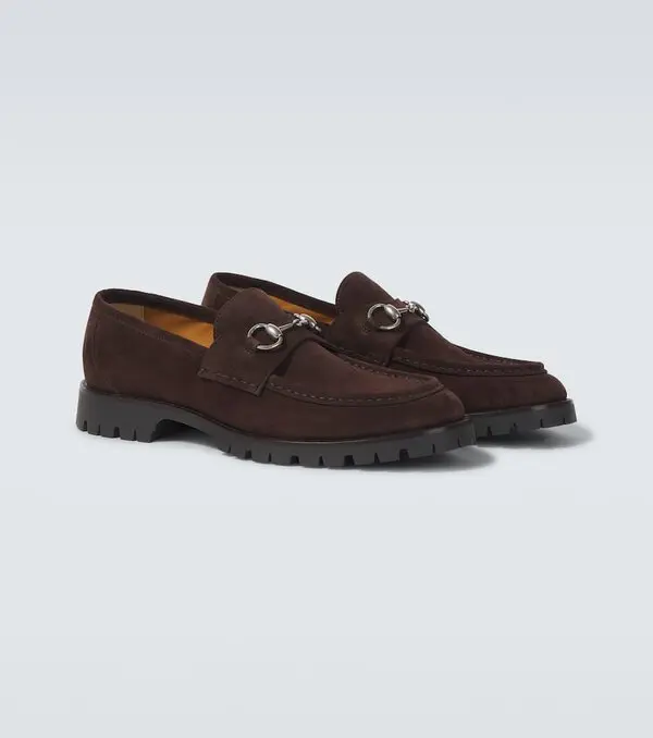 Gucci Brown Leather Horsebit Loafers 8G Brown with Dustbag Horsebit 1953 leather loafers in brown - Gucci | Mytheresa main image 4