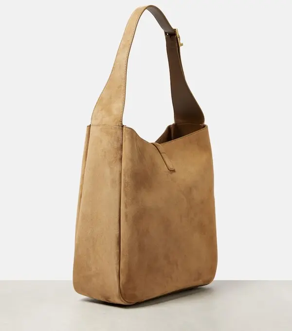 Saint Laurent Le 5 À 7 Supple Suede Shoulder Bag - Brown