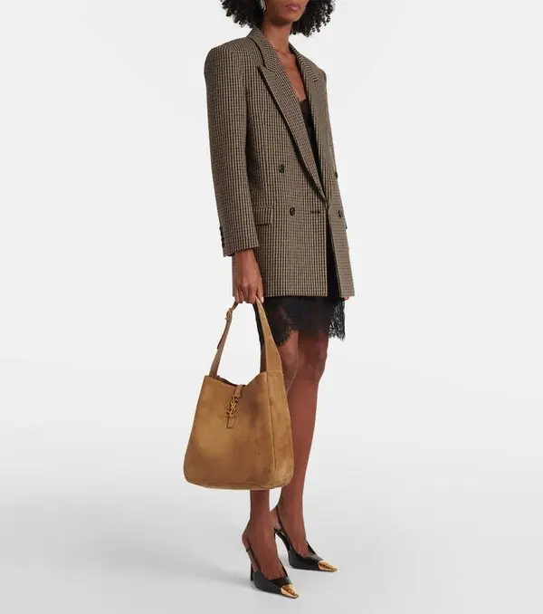 Saint Laurent Le 5 À 7 Supple Suede Shoulder Bag - Brown