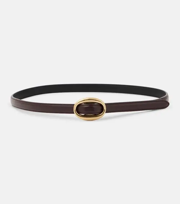 Saint Laurent Leather Belt - Brown