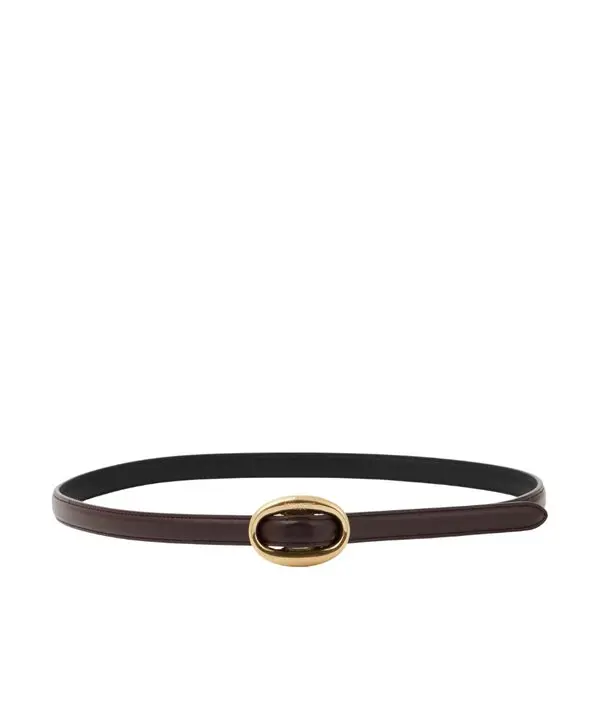 Saint Laurent Leather Belt - Brown