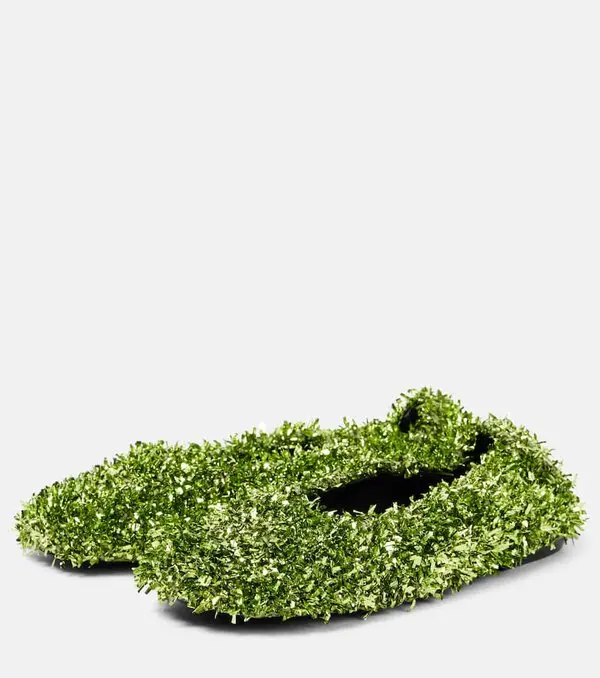 Dries Van Noten Glitter Ballerinas
