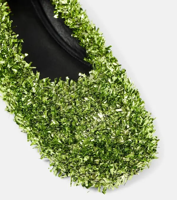 Dries Van Noten Glitter Ballerinas