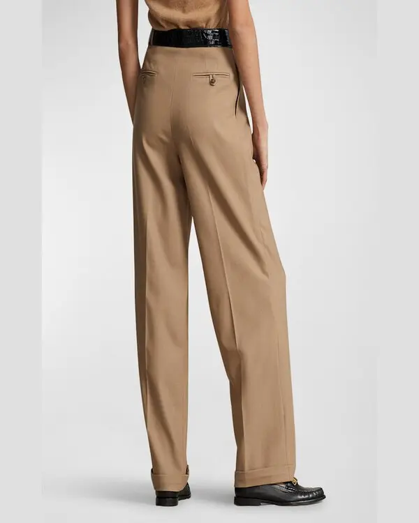 Polo Ralph Lauren Full-length Pleated Pants - Camel