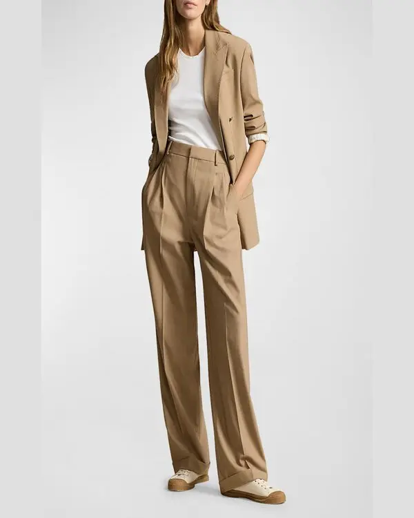 Polo Ralph Lauren Full-length Pleated Pants - Camel