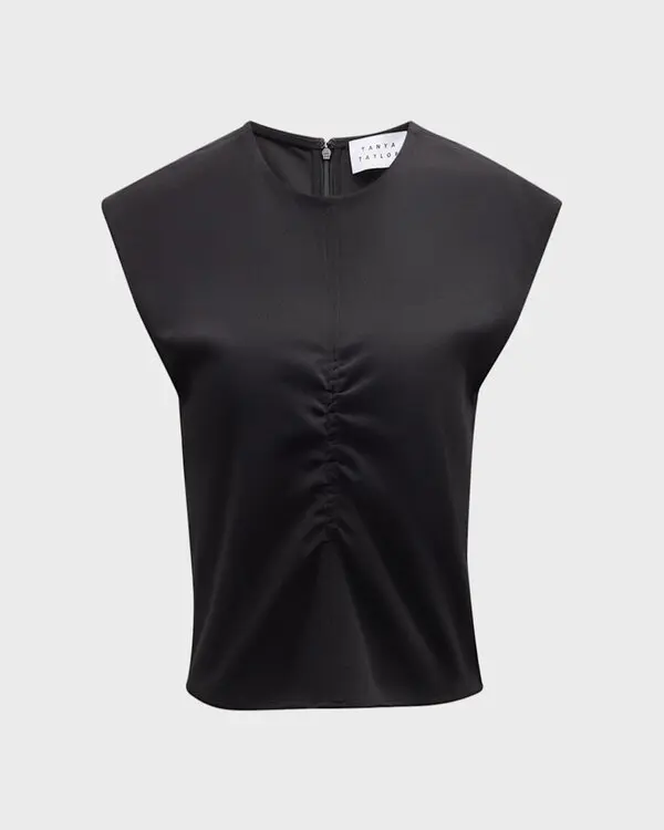 Tanya Taylor Betty Ruched Top