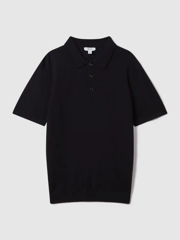 REISS Manor Merino Wool Polo Shirt