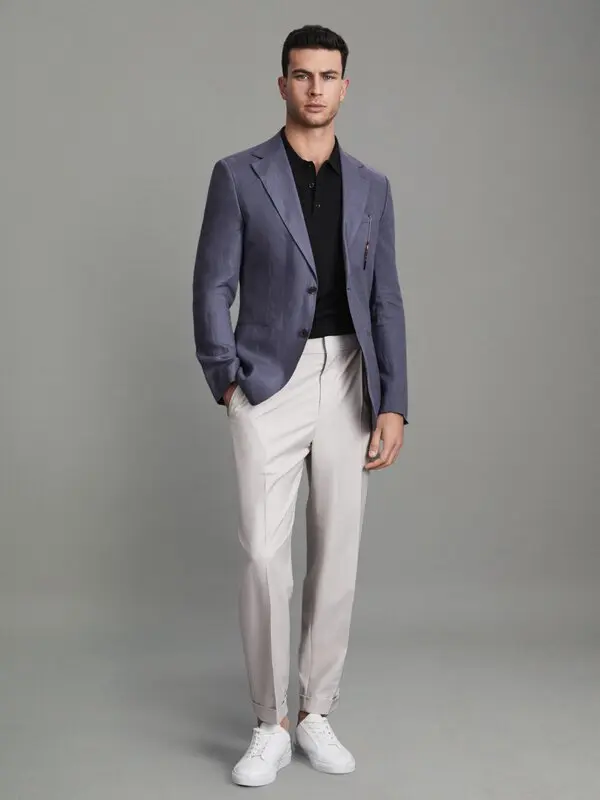 REISS Manor Merino Wool Polo Shirt