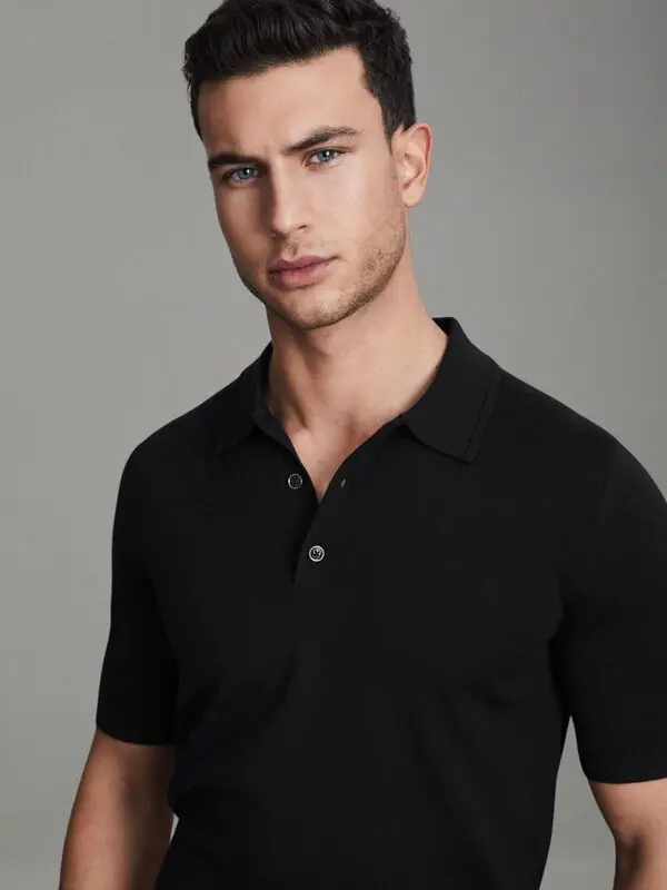 REISS Manor Merino Wool Polo Shirt