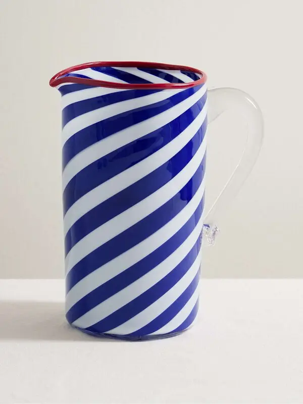 AQUAZZURA CASA Lido Murano Glass Pitcher
