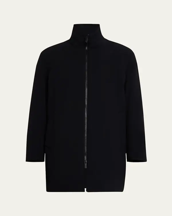 Giorgio Armani Crepe Wool Topcoat