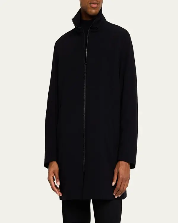 Giorgio Armani Crepe Wool Topcoat
