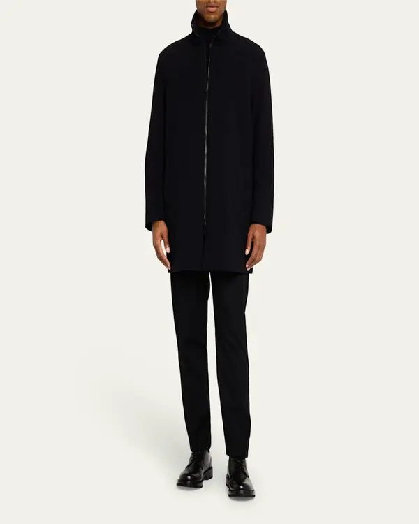 Giorgio Armani Crepe Wool Topcoat