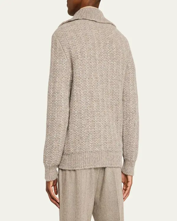 Giorgio Armani Four-pocket Cardigan Jacket - Off White