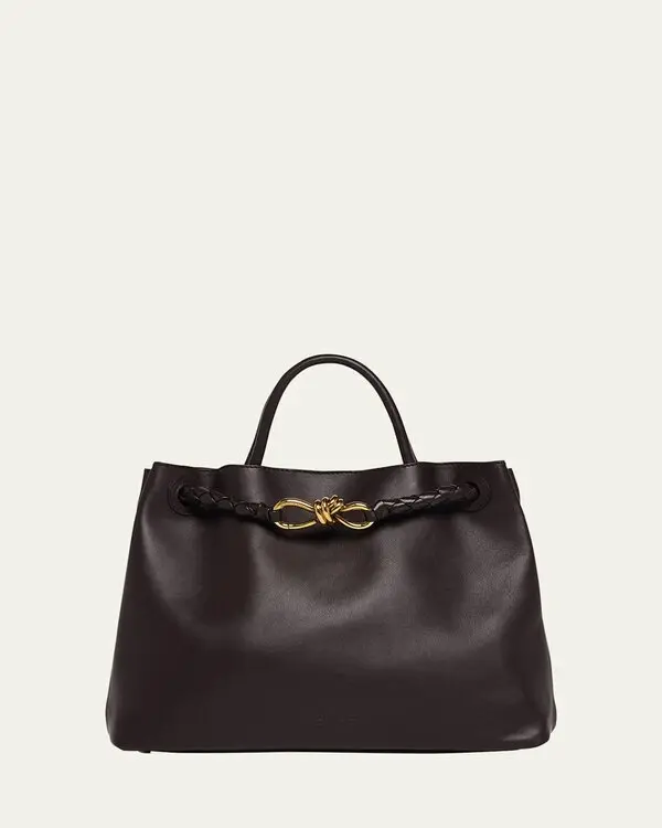 Bottega Veneta Andiamo Medium Leather Shoulder Bag - Fondant