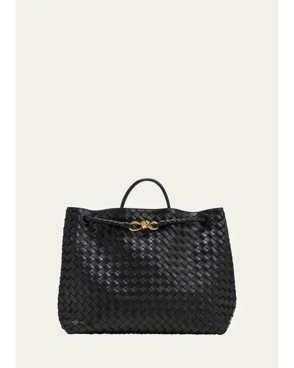Bottega Veneta Andiamo Large Shoulder Bag - Black