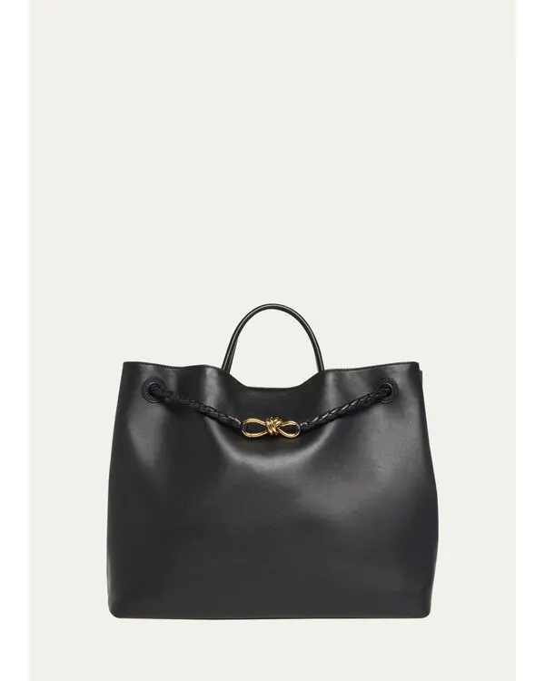 Bottega Veneta Andiamo Large Shoulder Bag - Black