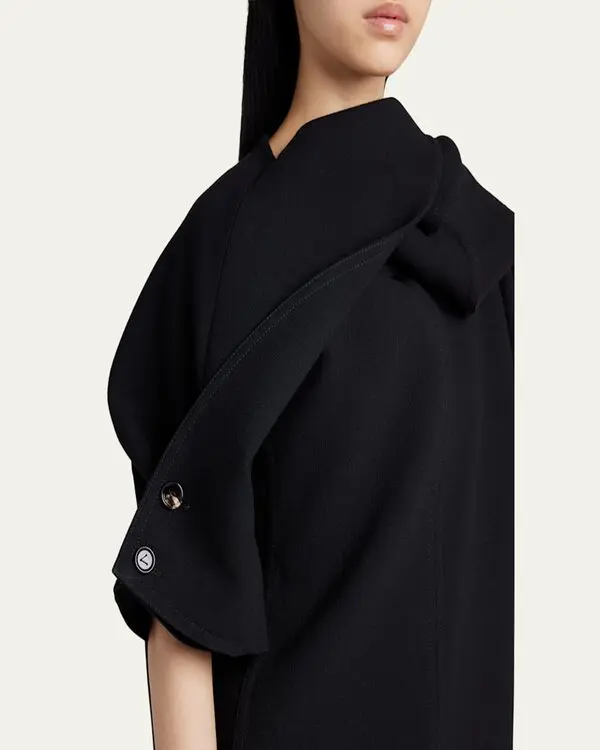 Bottega Veneta Light Double Wool Crepe Top