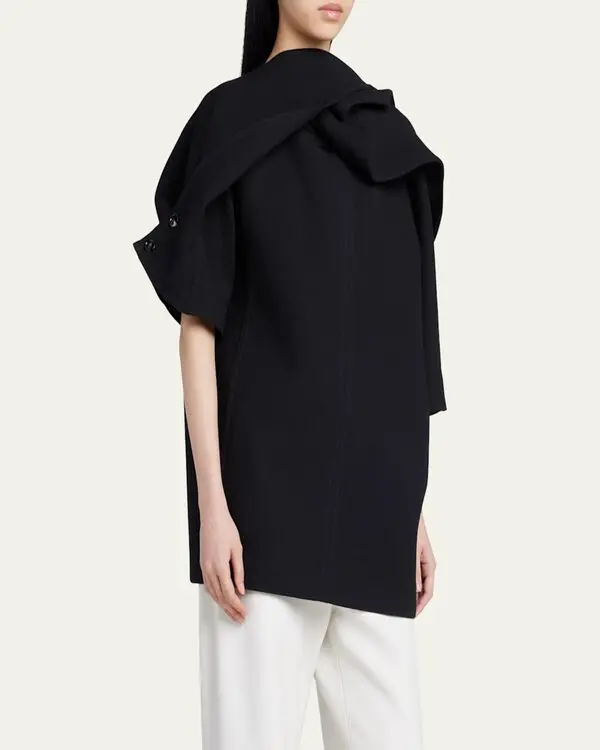 Bottega Veneta Light Double Wool Crepe Top