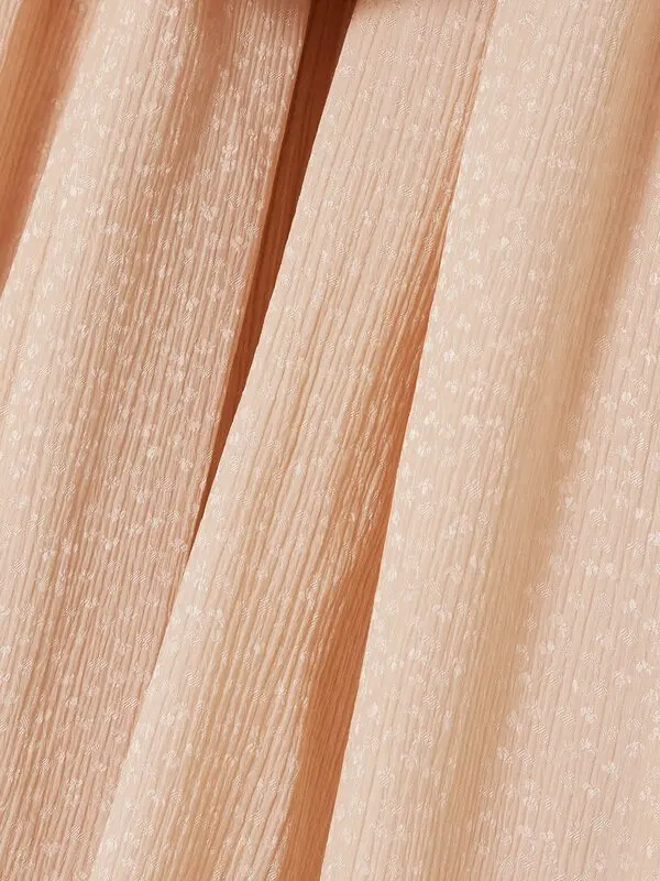 Chloé Tie-detailed Silk-blend Jacquard Blouse