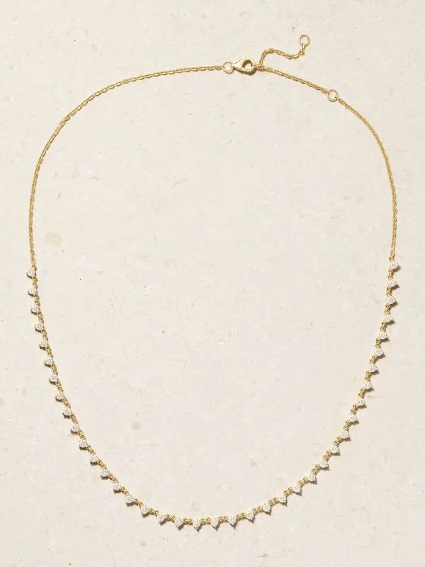 ROXANNE FIRST Cupcake 14-karat Diamond Necklace - Gold