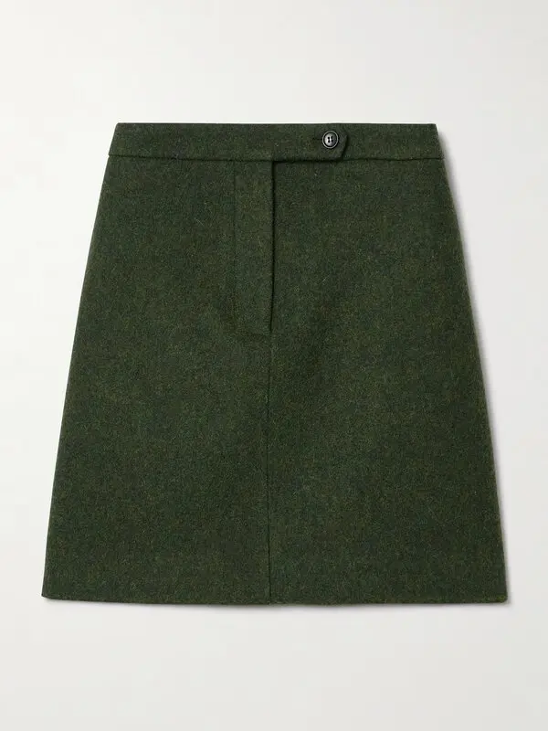Bally Wool Mini A-line Skirt