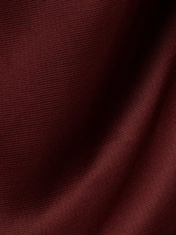 Khaite Olula Draped Midi Skirt - Burgundy
