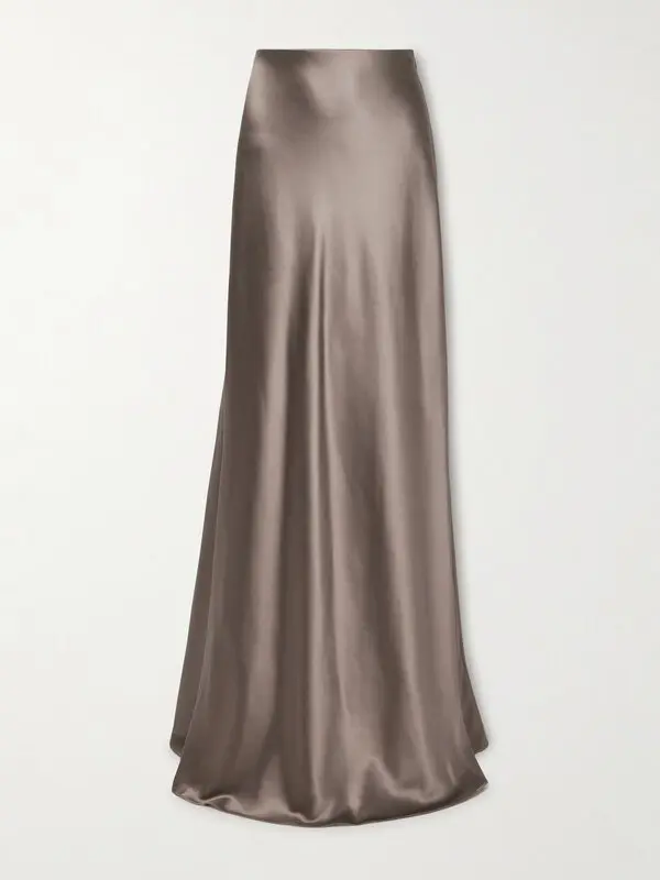 Ralph Lauren Masina Satin Maxi Skirt