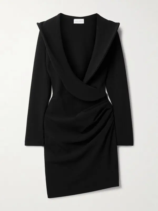 Magda Butrym Wrap-effect Draped Mini Dress