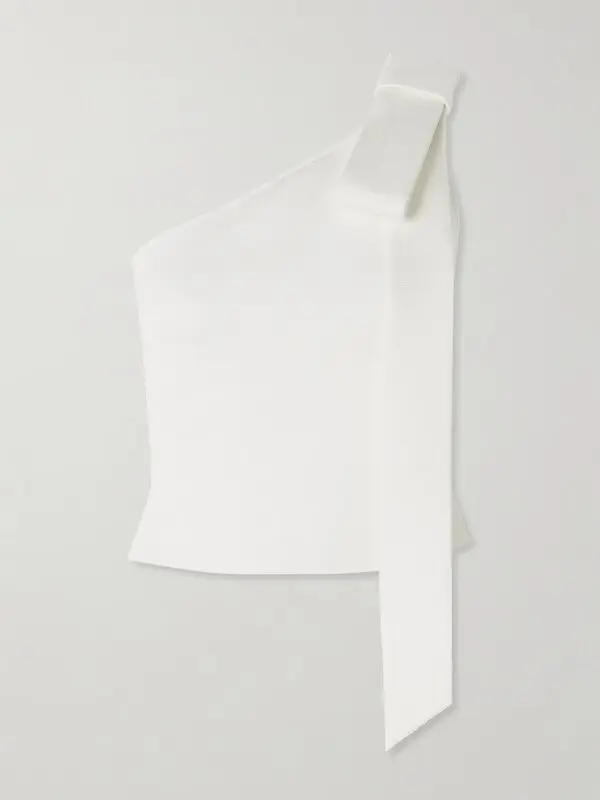 Cult Gaia Nomi One-shoulder Knit Top - Off-white