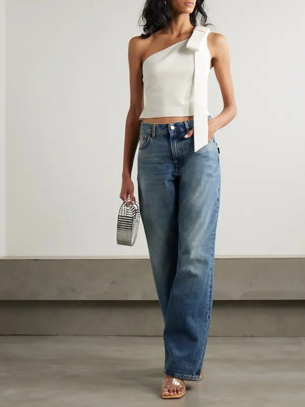 Cult Gaia Nomi One-shoulder Knit Top - Off-white