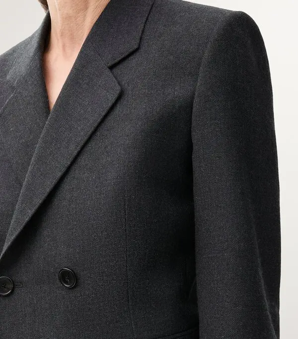 Loewe - Loewe Wool Twill Double-Breasted Blazer