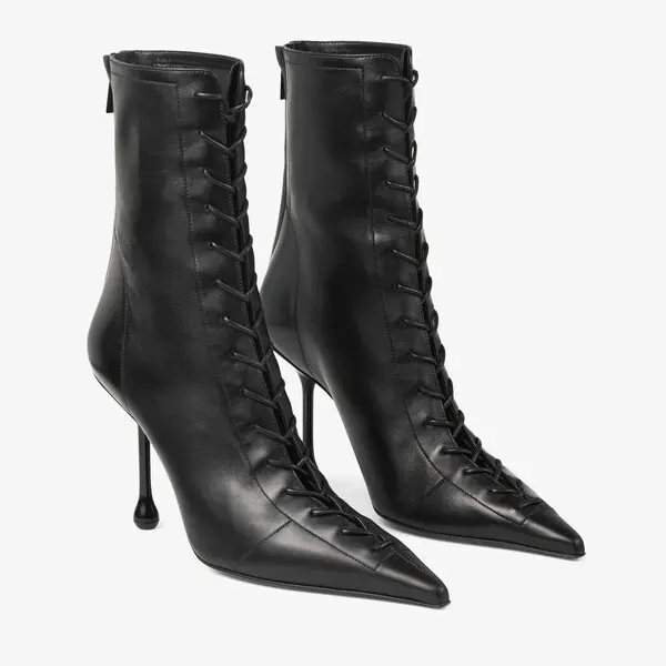 JIMMY CHOO Scarlett 95 Nappa Leather Ankle Boots