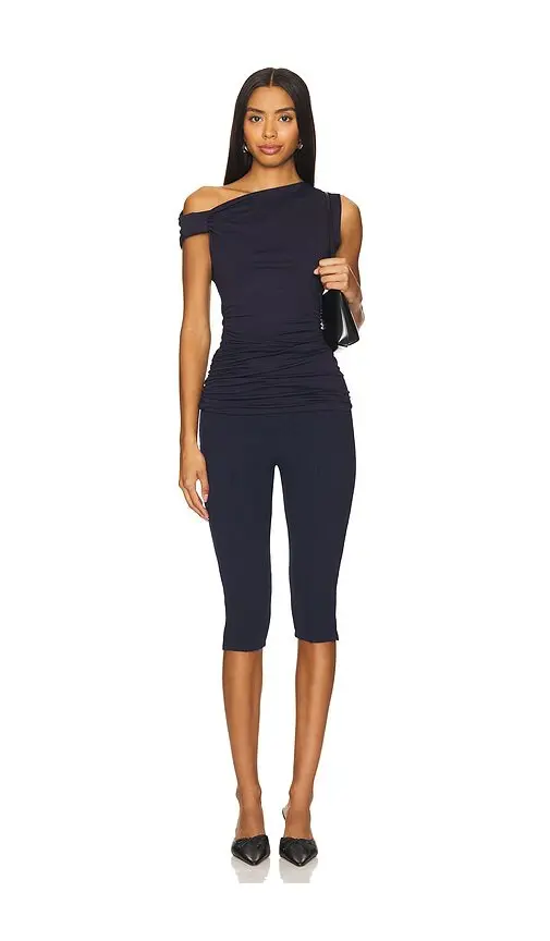 Susana Monaco Asymmetric Gathered Top