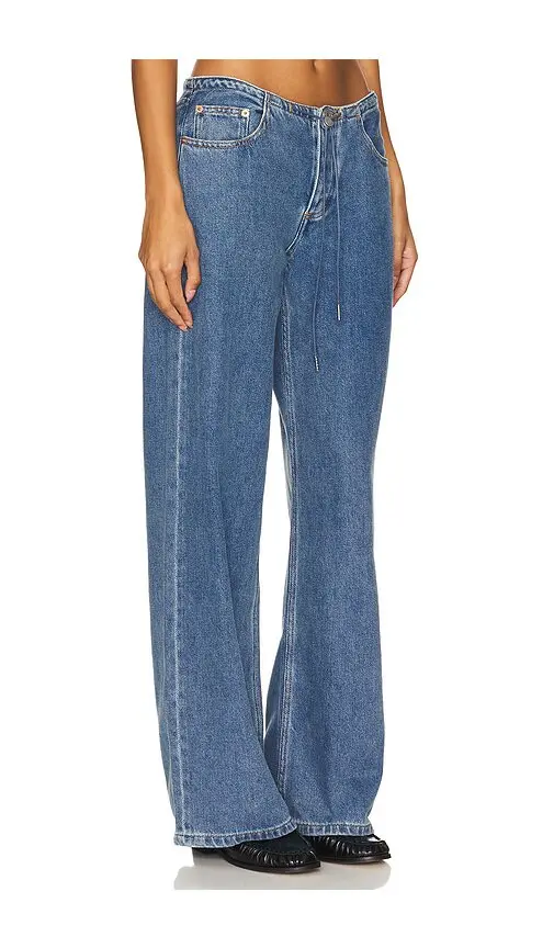 Still Here Cool Wide Leg Denim Jeans - Classic Blue