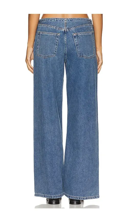 Still Here Cool Wide Leg Denim Jeans - Classic Blue