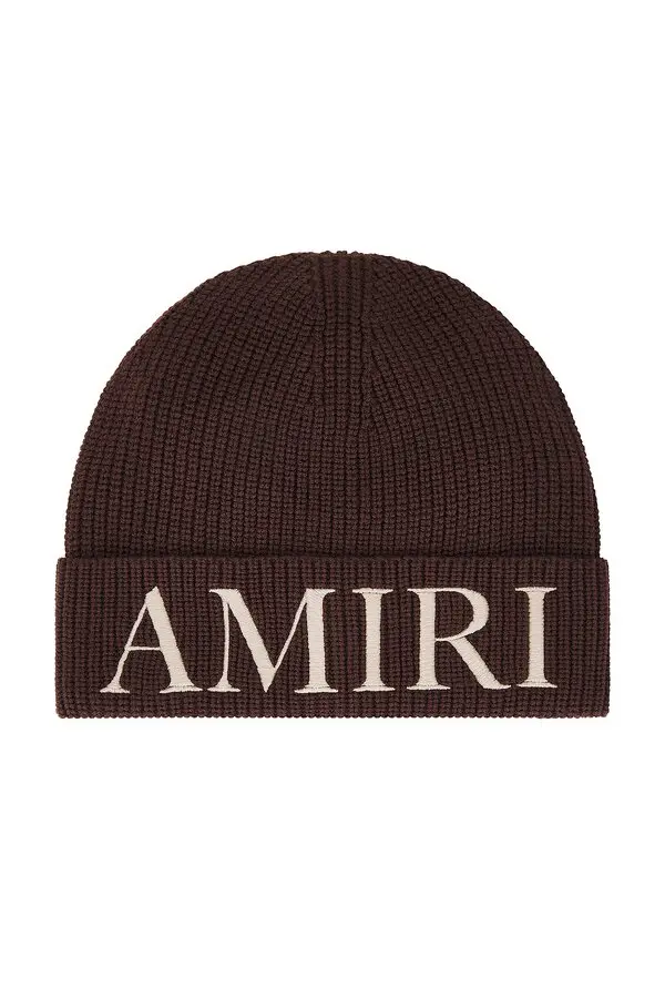 Amiri Beanie In Chocolate