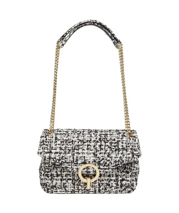 Sandro Tweed Shoulder Bag