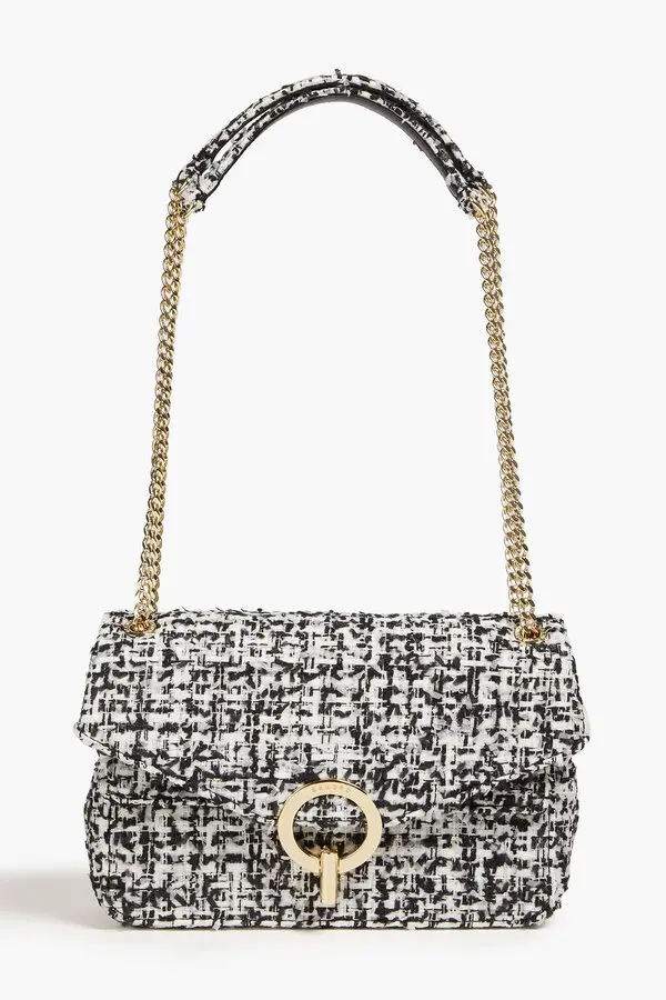 Sandro Tweed Shoulder Bag