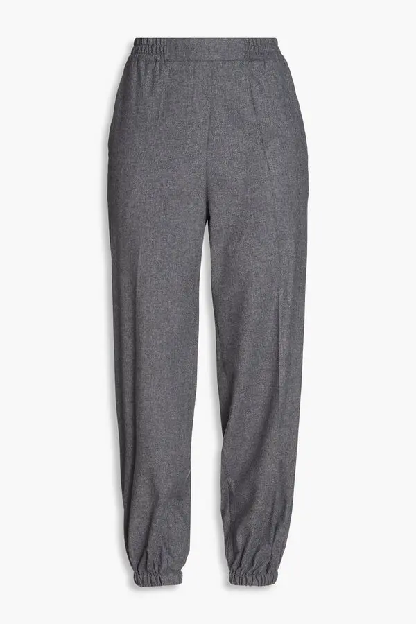 Sandro Mélange Felt Tapered Pants