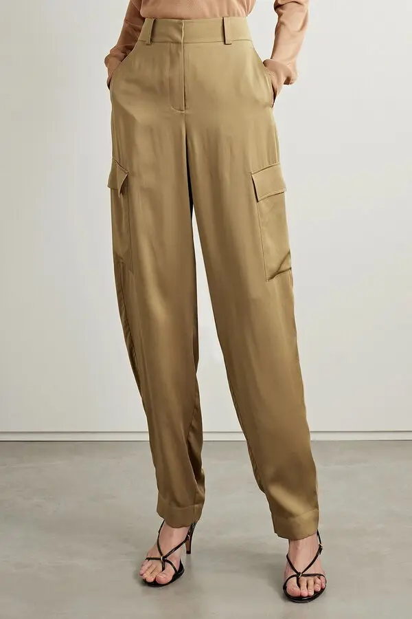 JOSEPH Treveris Satin-twill Cargo Pants