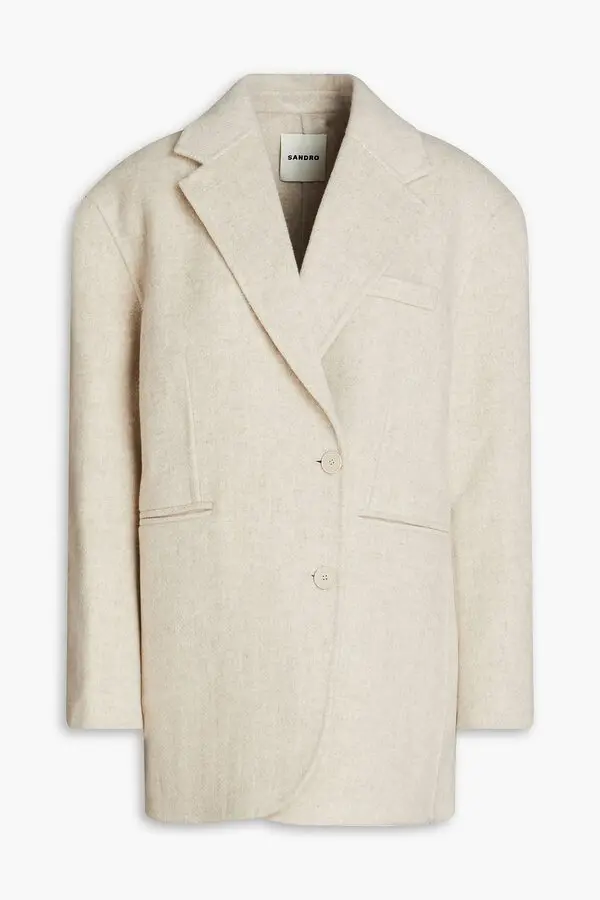 Sandro Wool-blend Felt Blazer