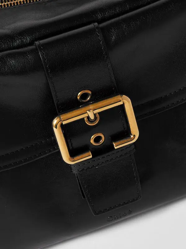 Chloé Camera Leather Shoulder Bag - Black
