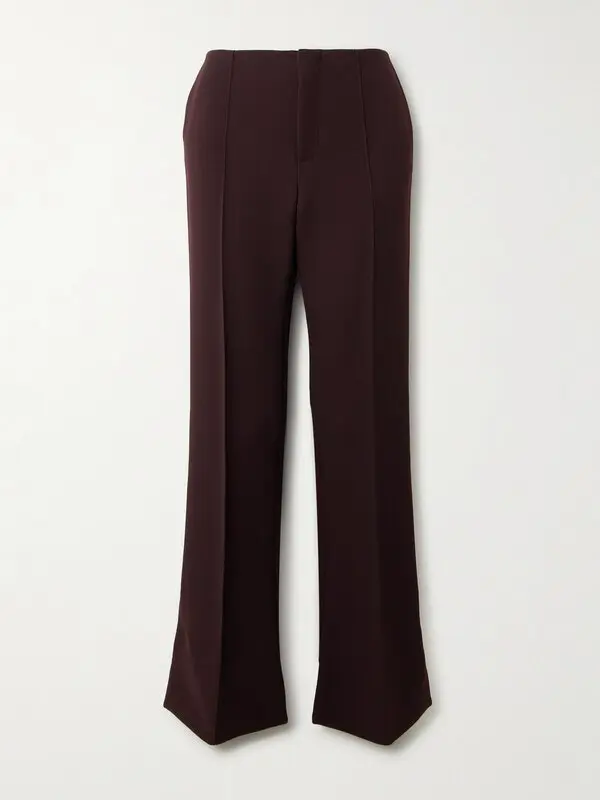 Chloé Pleated Straight-leg Wool Pants