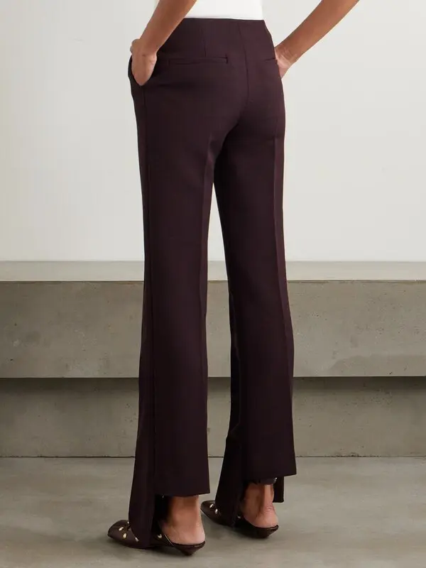 Chloé Pleated Straight-leg Wool Pants