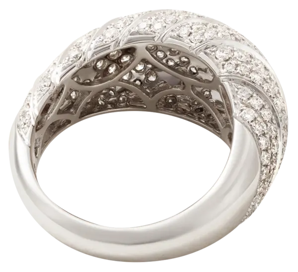 ANITA KO Domed 18-karat White Diamond Ring - Silver