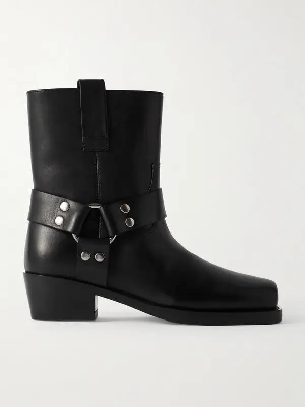 Paris Texas Roxy Studded Leather Ankle Boots