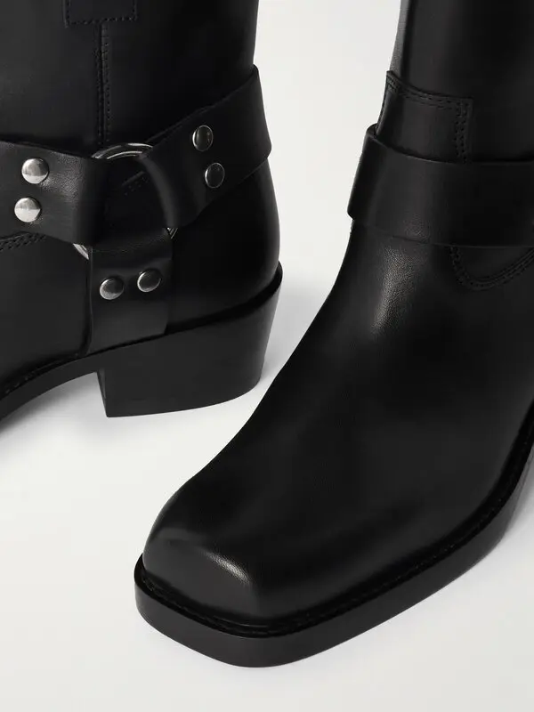 Paris Texas Roxy Studded Leather Ankle Boots